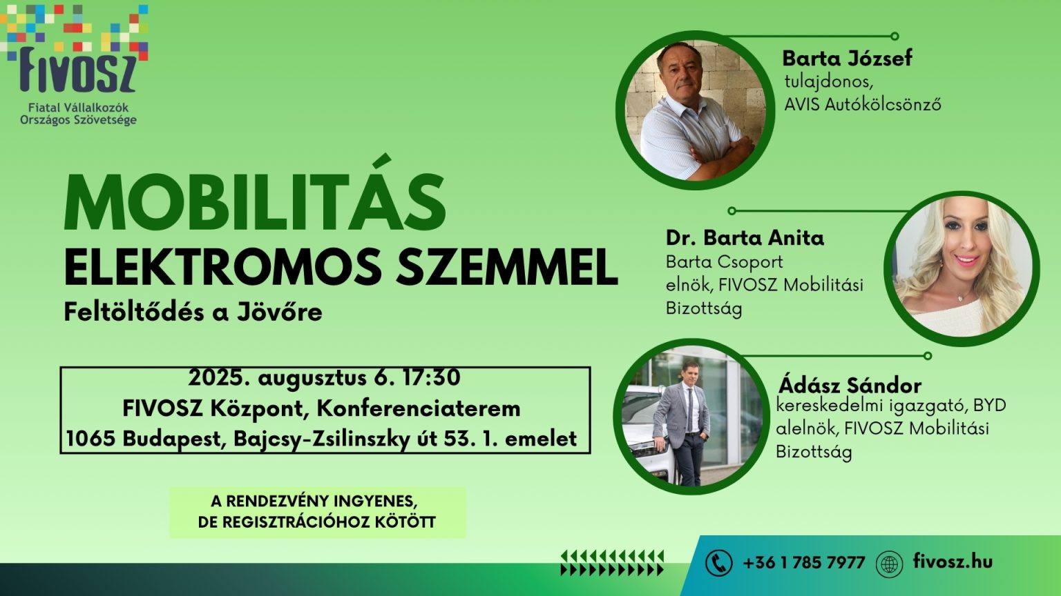 FIVOSZ Klub - Mobilitás - Elektromos szemmel - FIVOSZ